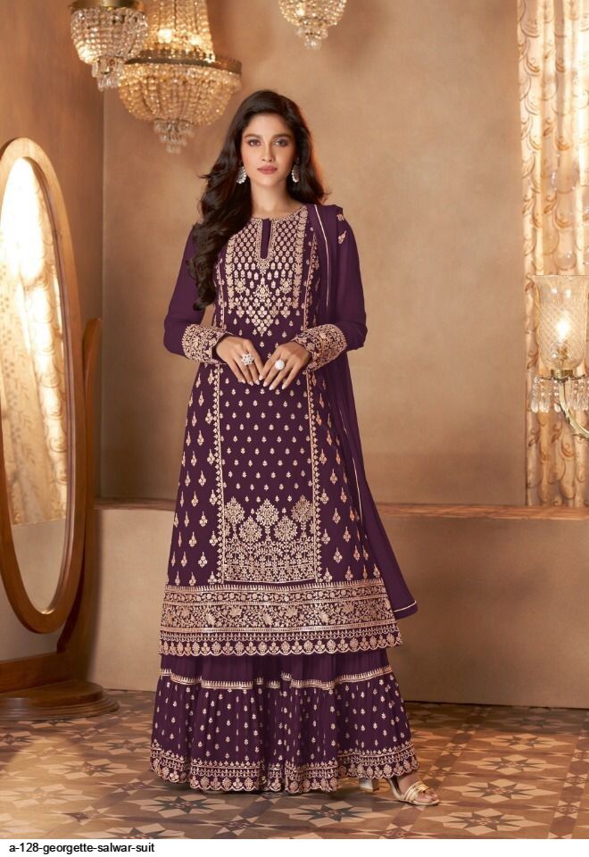 a 128 Georgette salwar suit