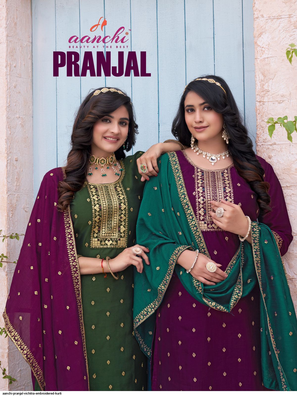 Aanchi PRANJAL VICHITRA EMBROIDERED KURTI