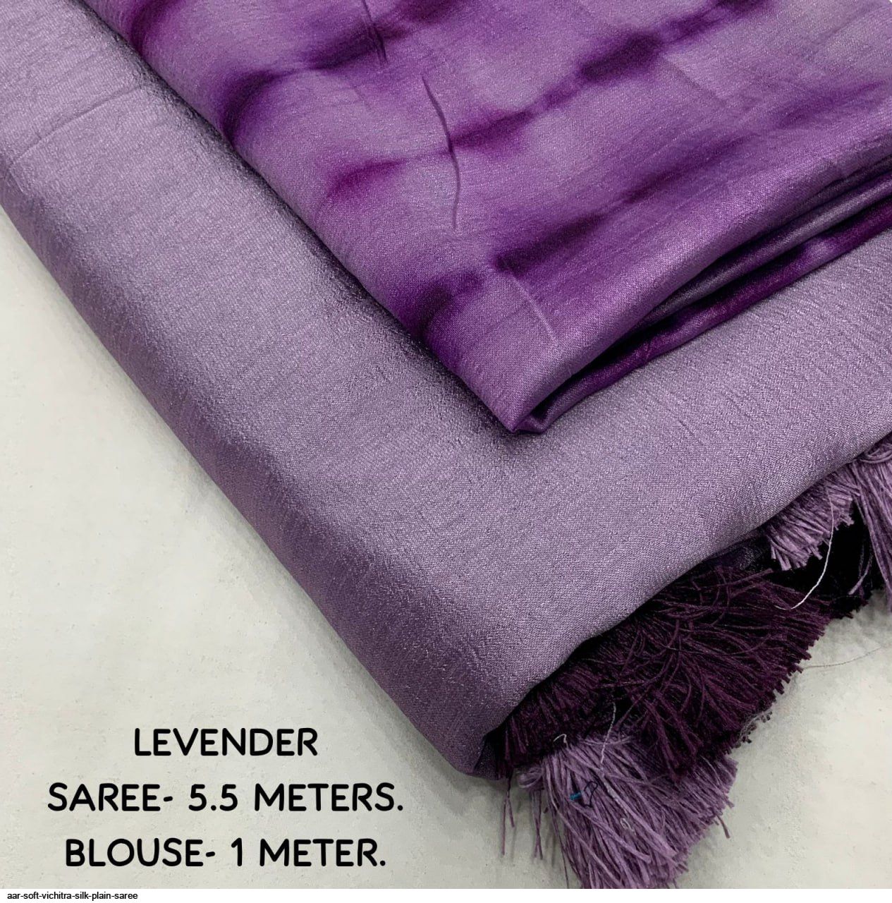 AAR soft vichitra silk plain saree