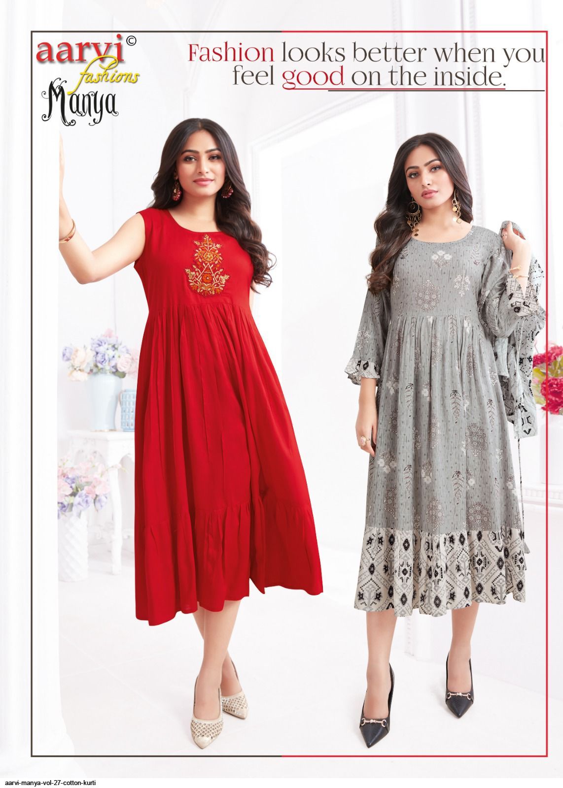 AARVI MANYA VOL 27 COTTON KURTI