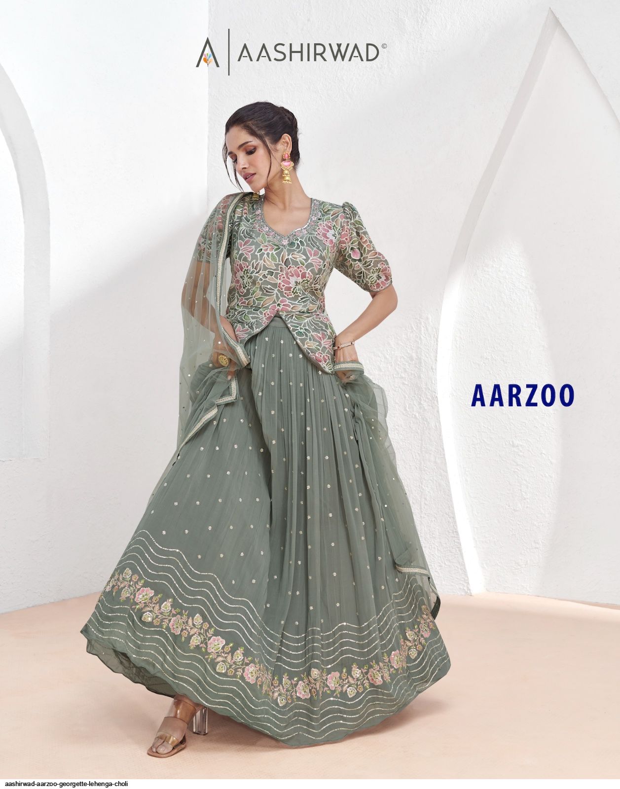 AASHIRWAD AARZOO GEORGETTE lehenga choli