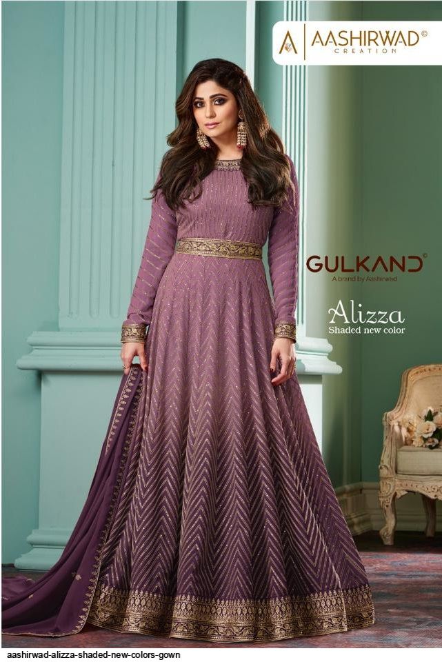 AASHIRWAD ALIZZA SHADED NEW COLORS GOWN