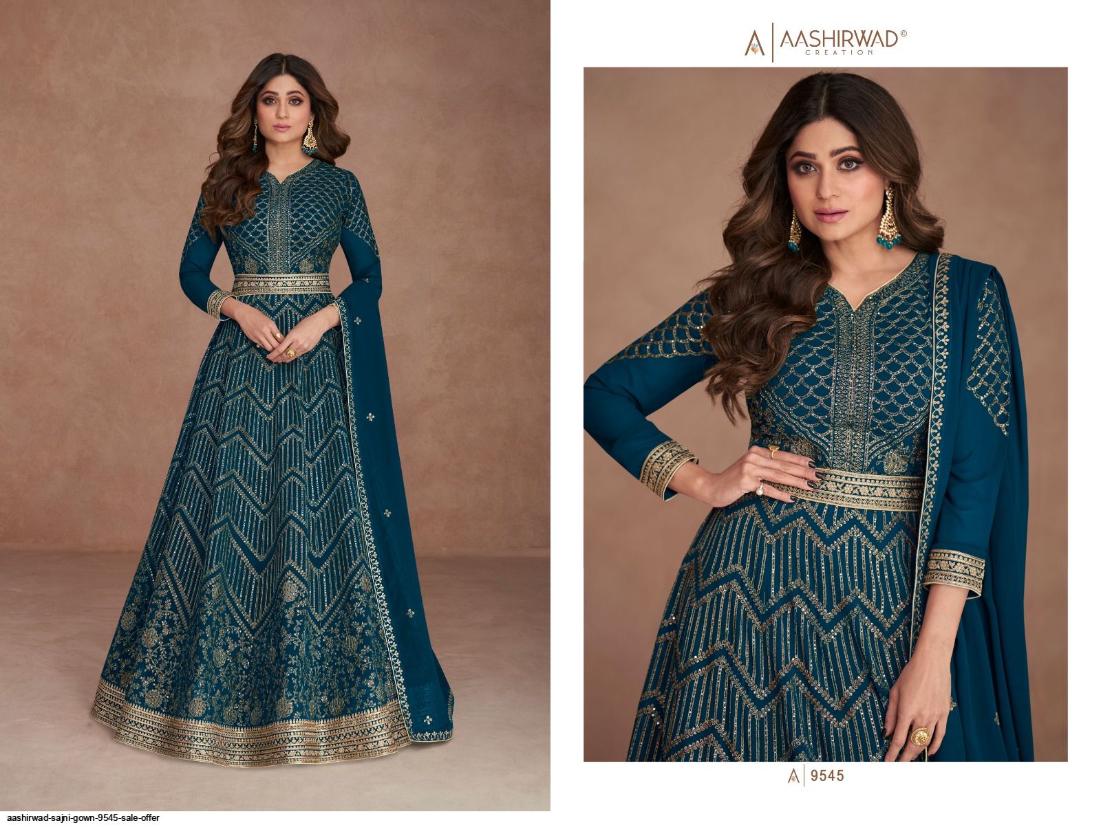 AASHIRWAD Sajni GOWN 9545 SALE OFFER
