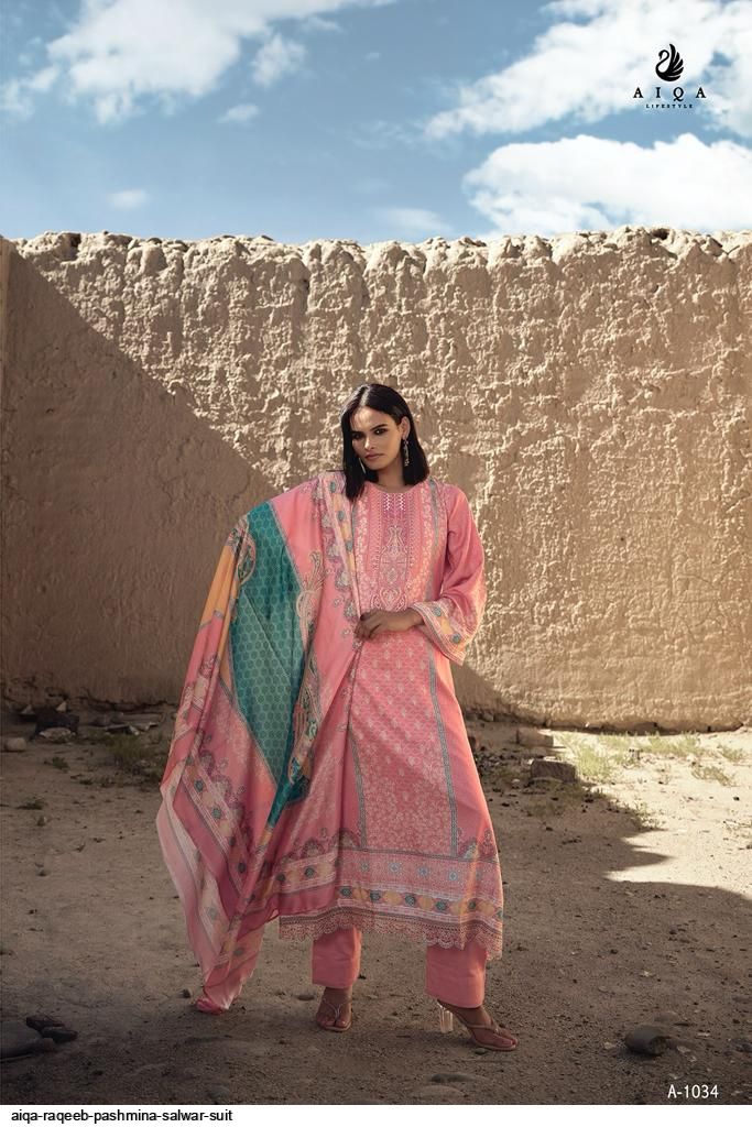 AIQA RAQEEB PASHMINA SALWAR SUIT