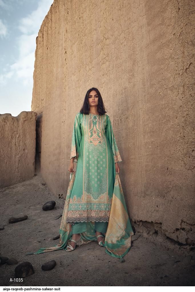 AIQA RAQEEB PASHMINA SALWAR SUIT