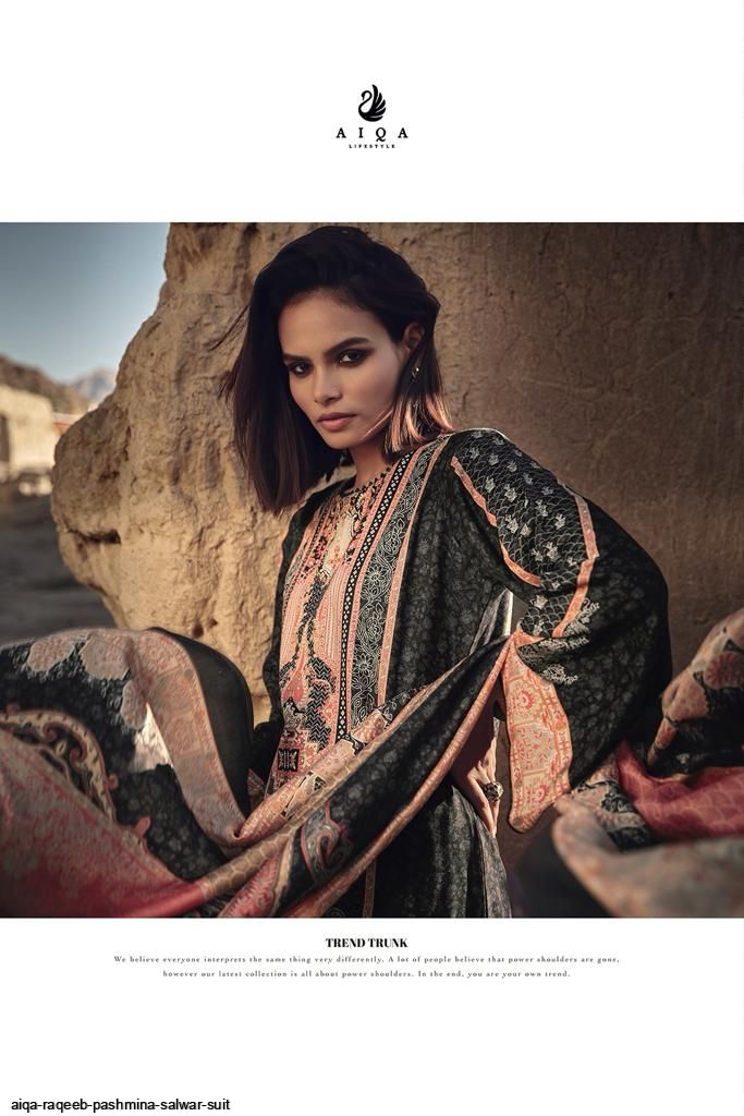 AIQA RAQEEB PASHMINA SALWAR SUIT