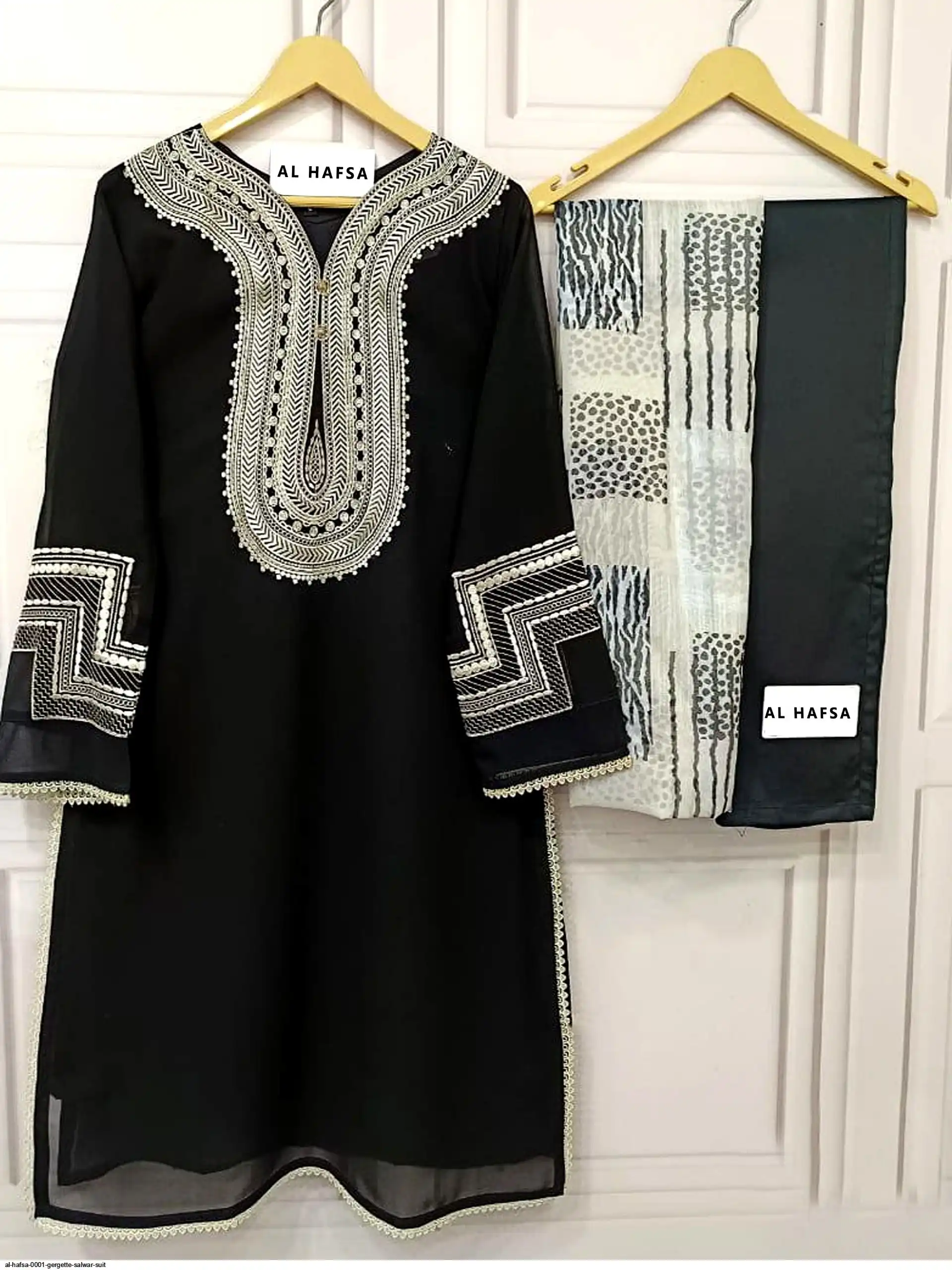 AL HAFSA 0001 GErgette SALWAR SUIT