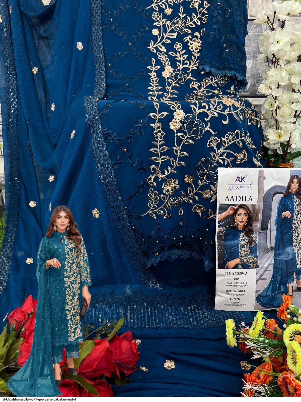 AL KHUSHBU AADILA VOL 1 georgette Pakistani suit