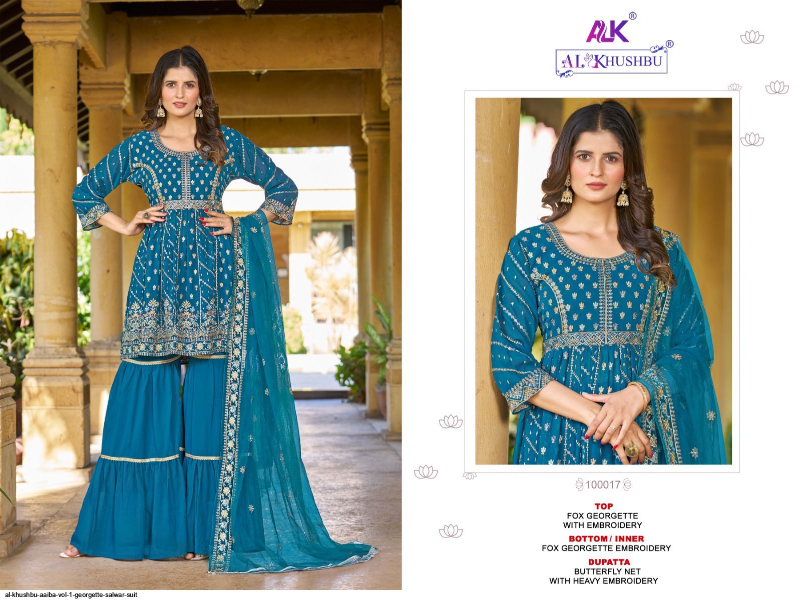 AL KHUSHBU AAIBA VOL 1 GEORGETTE SALWAR SUIT