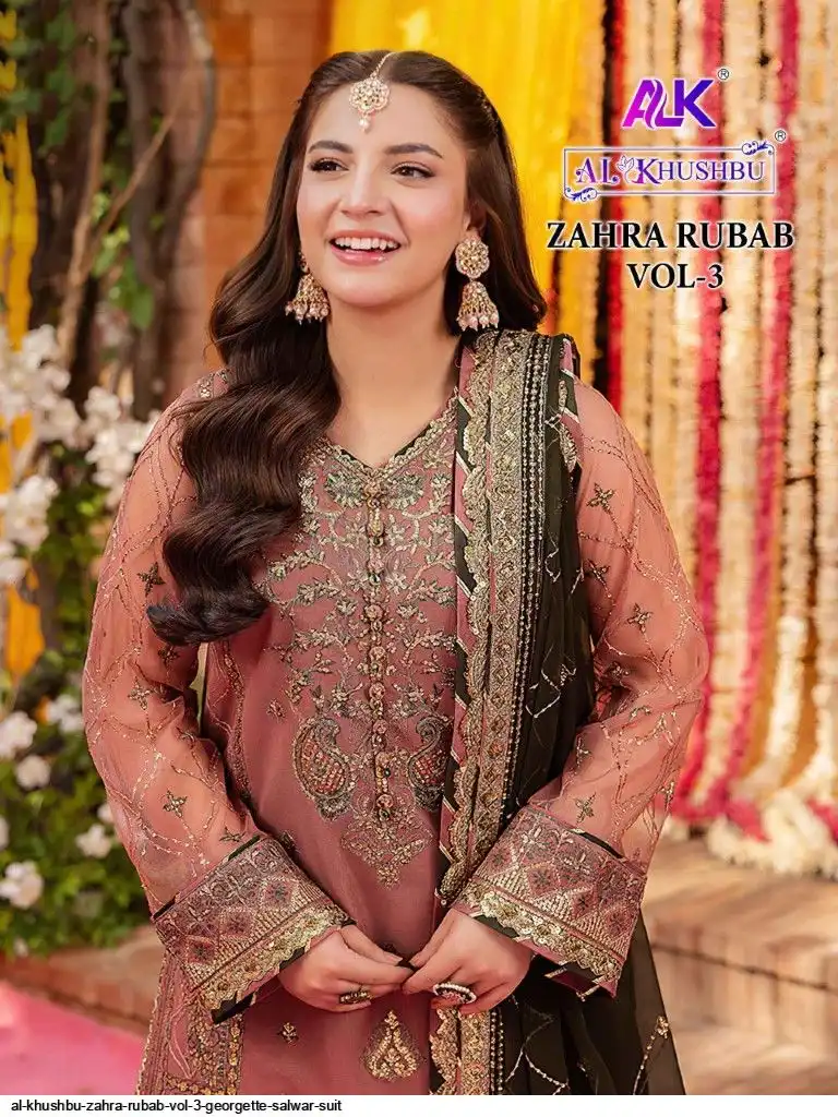Al Khushbu Zahra Rubab Vol 3 Georgette Salwar Suit