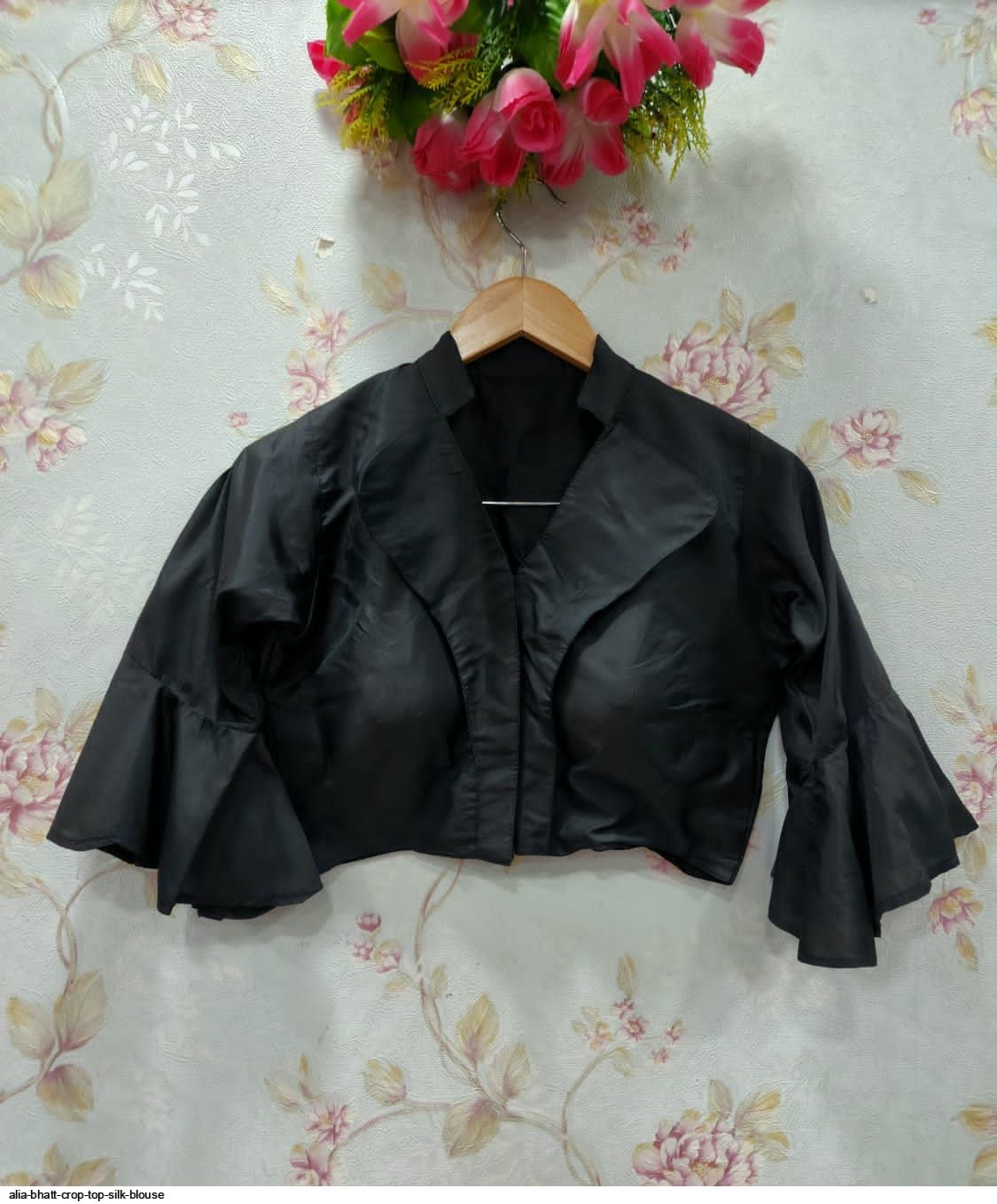 Alia Bhatt Crop Top silk blouse