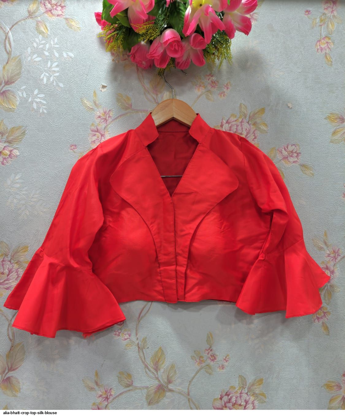 Alia Bhatt Crop Top silk blouse