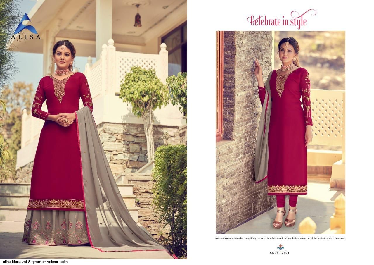 ALISA KIARA VOL 8 GEORGTTE SALWAR SUITS