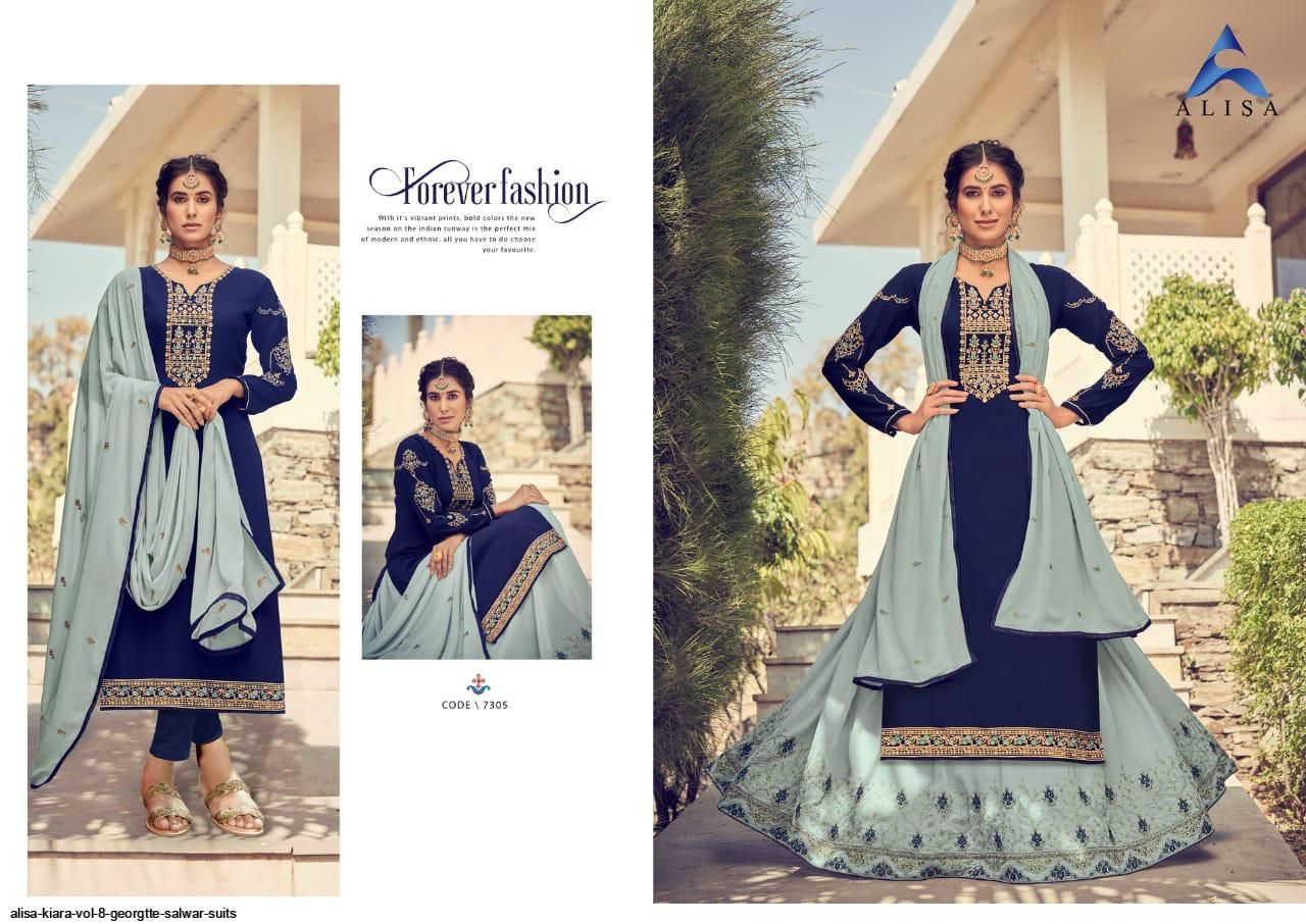 ALISA KIARA VOL 8 GEORGTTE SALWAR SUITS