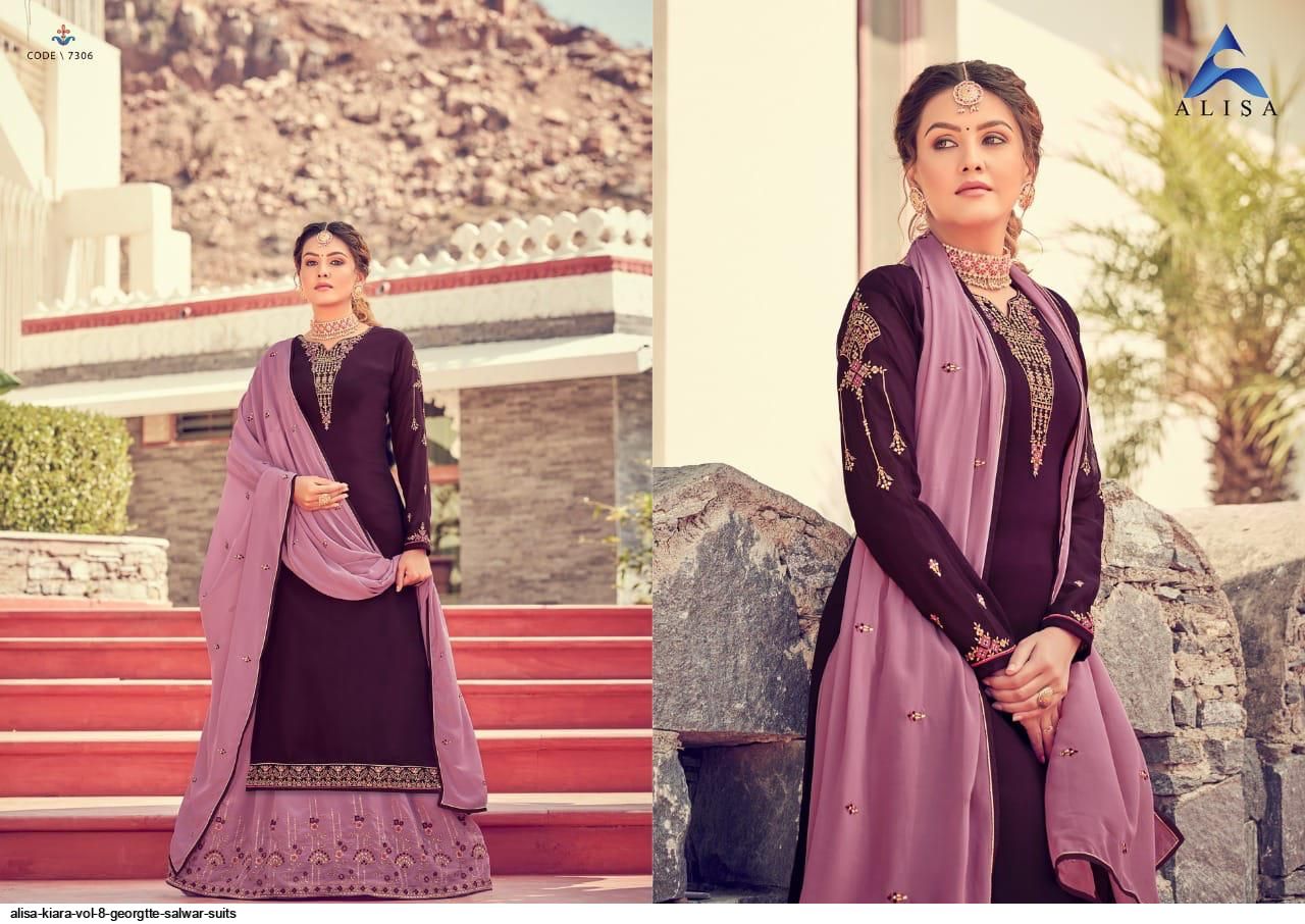 ALISA KIARA VOL 8 GEORGTTE SALWAR SUITS