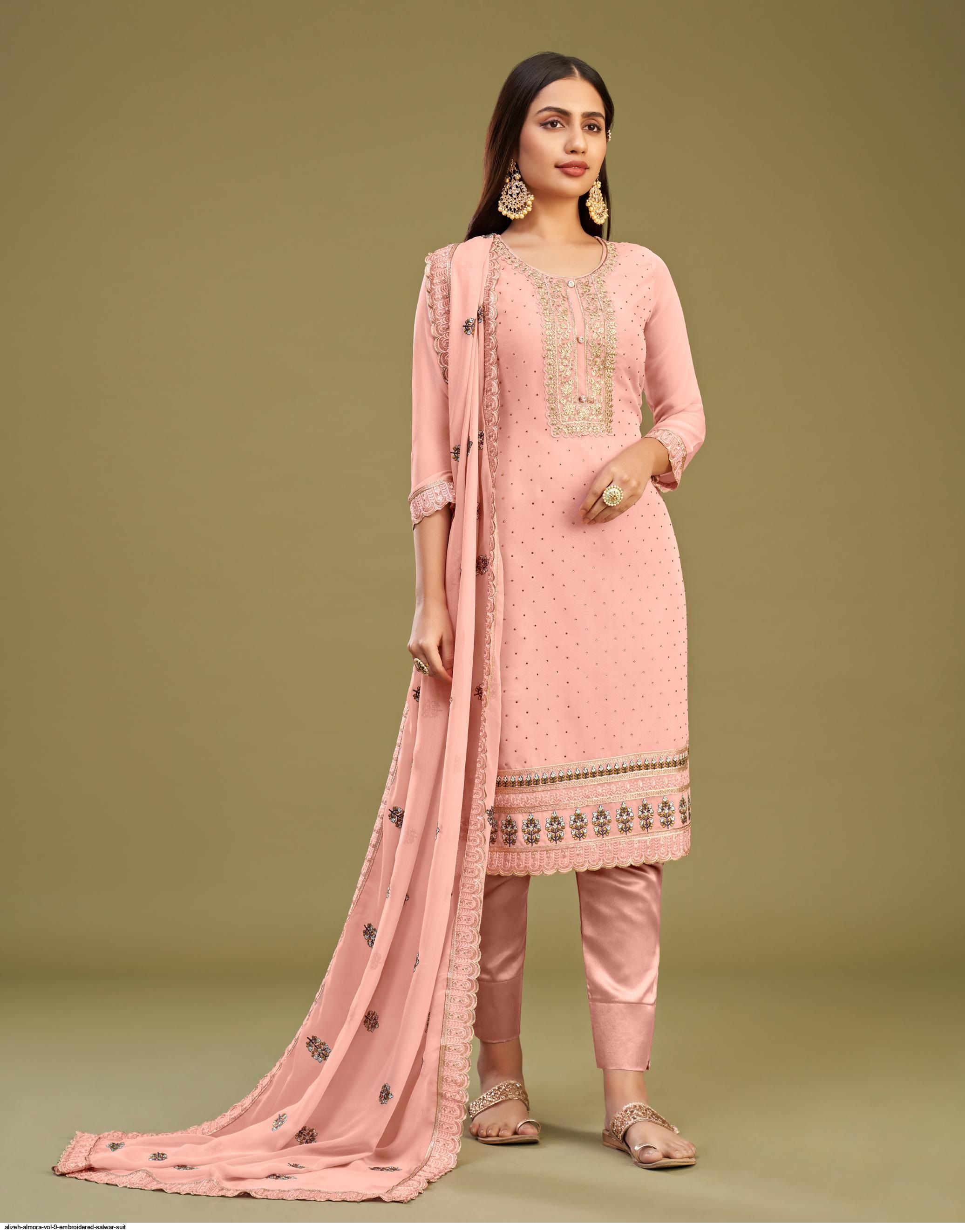 ALIZEH ALMORA VOL-9 Embroidered salwar suit