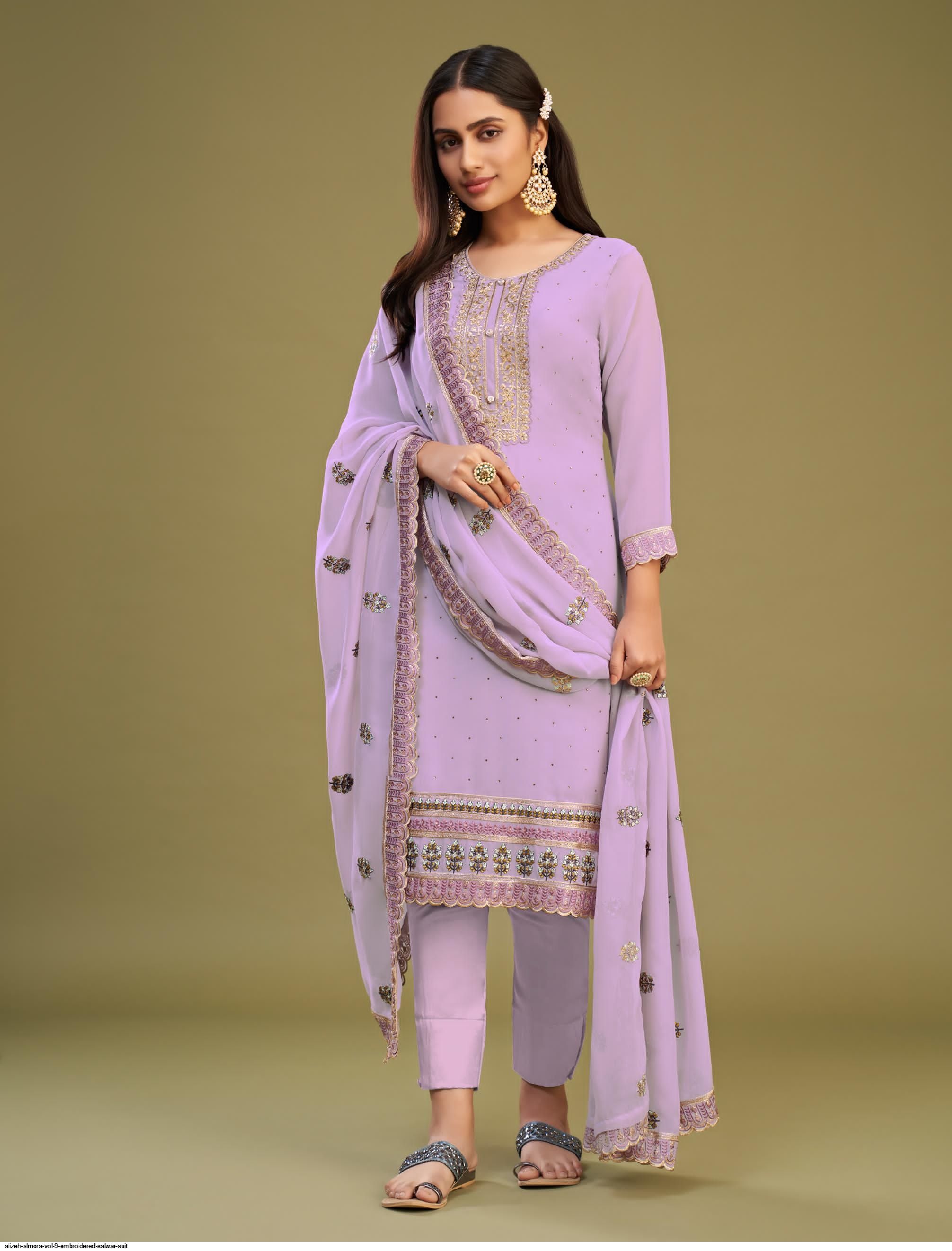 ALIZEH ALMORA VOL-9 Embroidered salwar suit