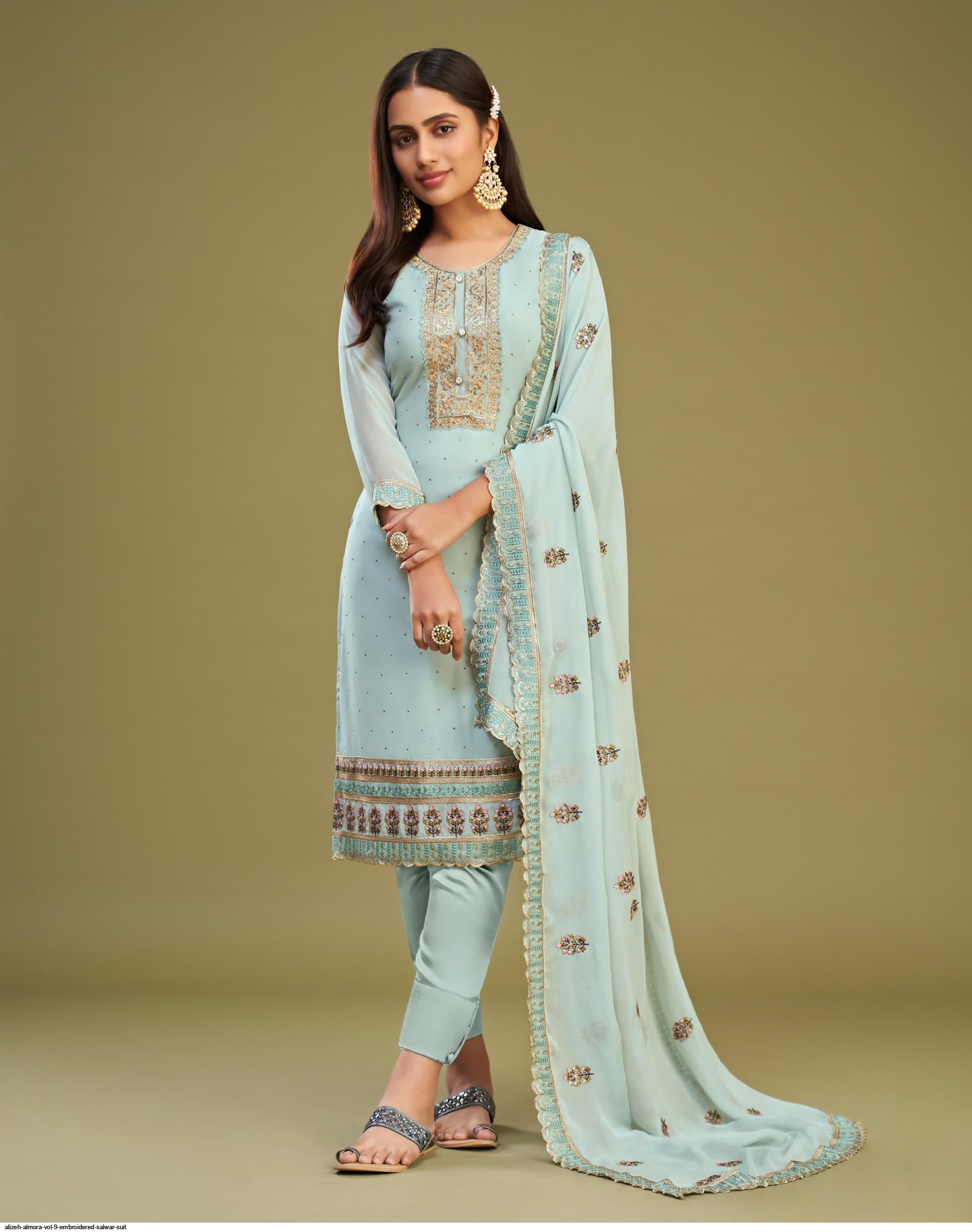 ALIZEH ALMORA VOL-9 Embroidered salwar suit