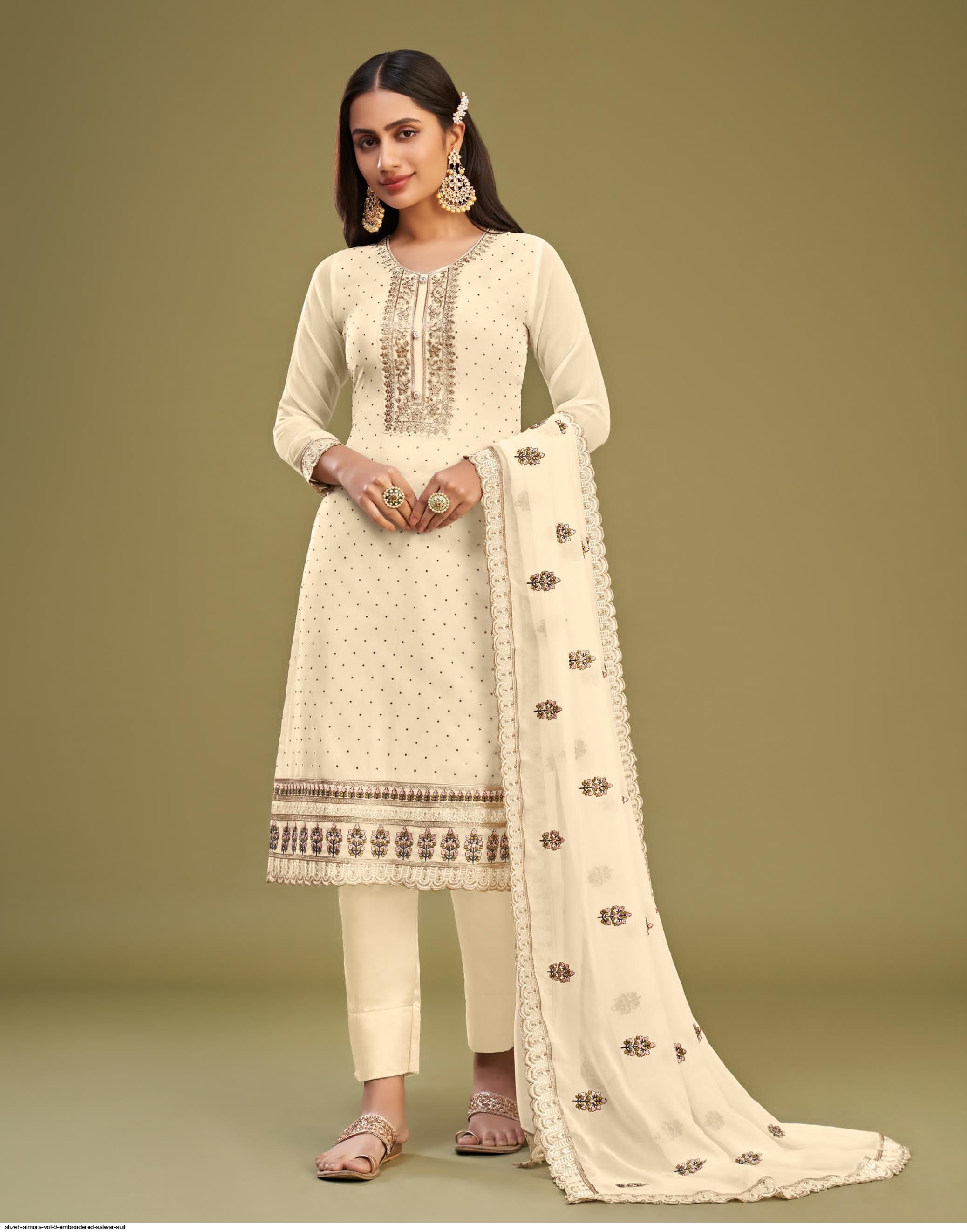ALIZEH ALMORA VOL-9 Embroidered salwar suit