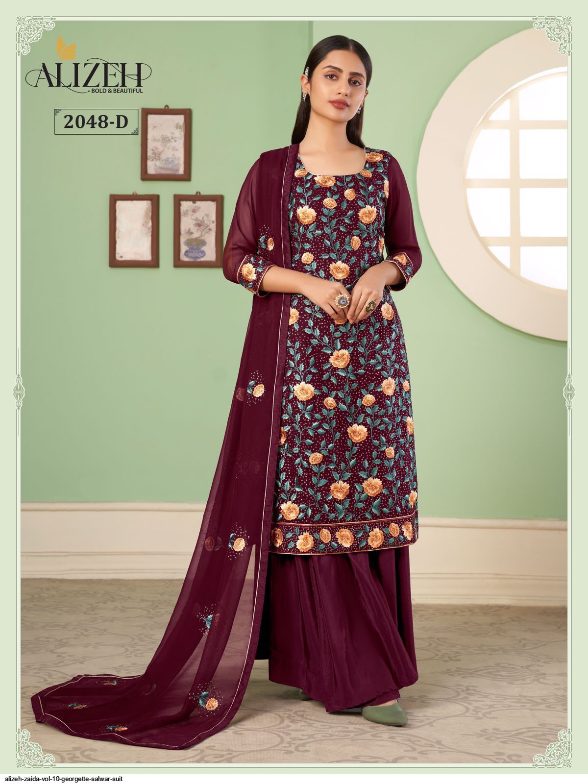 ALIZEH ZAIDA VOL 10 GEORGETTE SALWAR SUIT