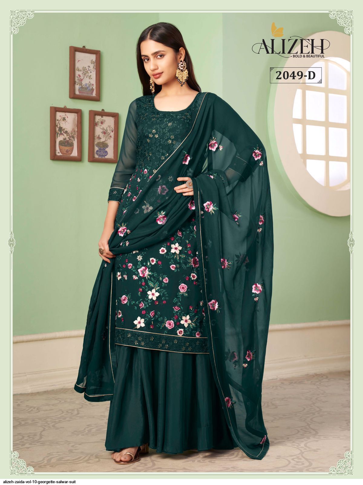 ALIZEH ZAIDA VOL 10 GEORGETTE SALWAR SUIT