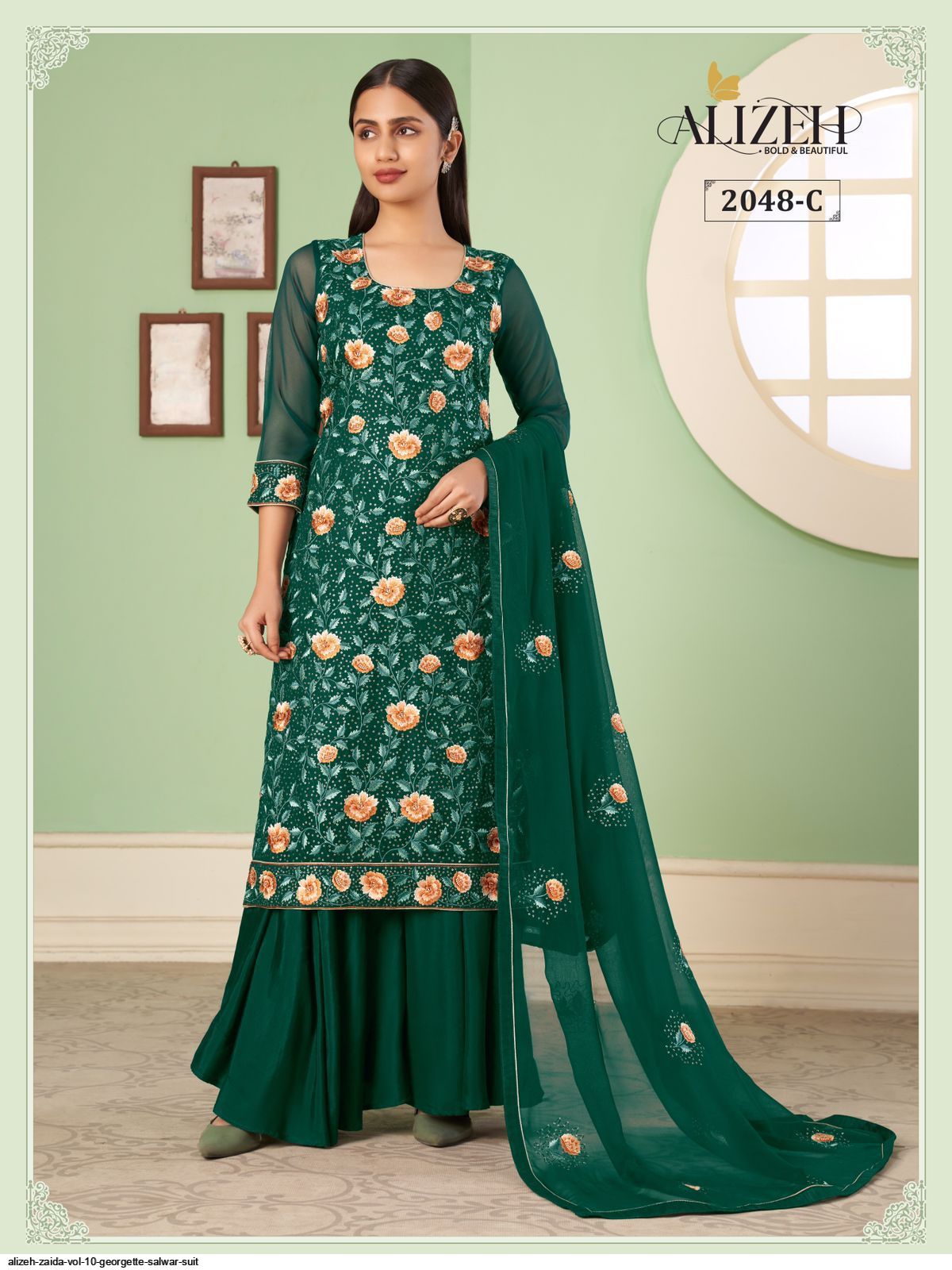 ALIZEH ZAIDA VOL 10 GEORGETTE SALWAR SUIT
