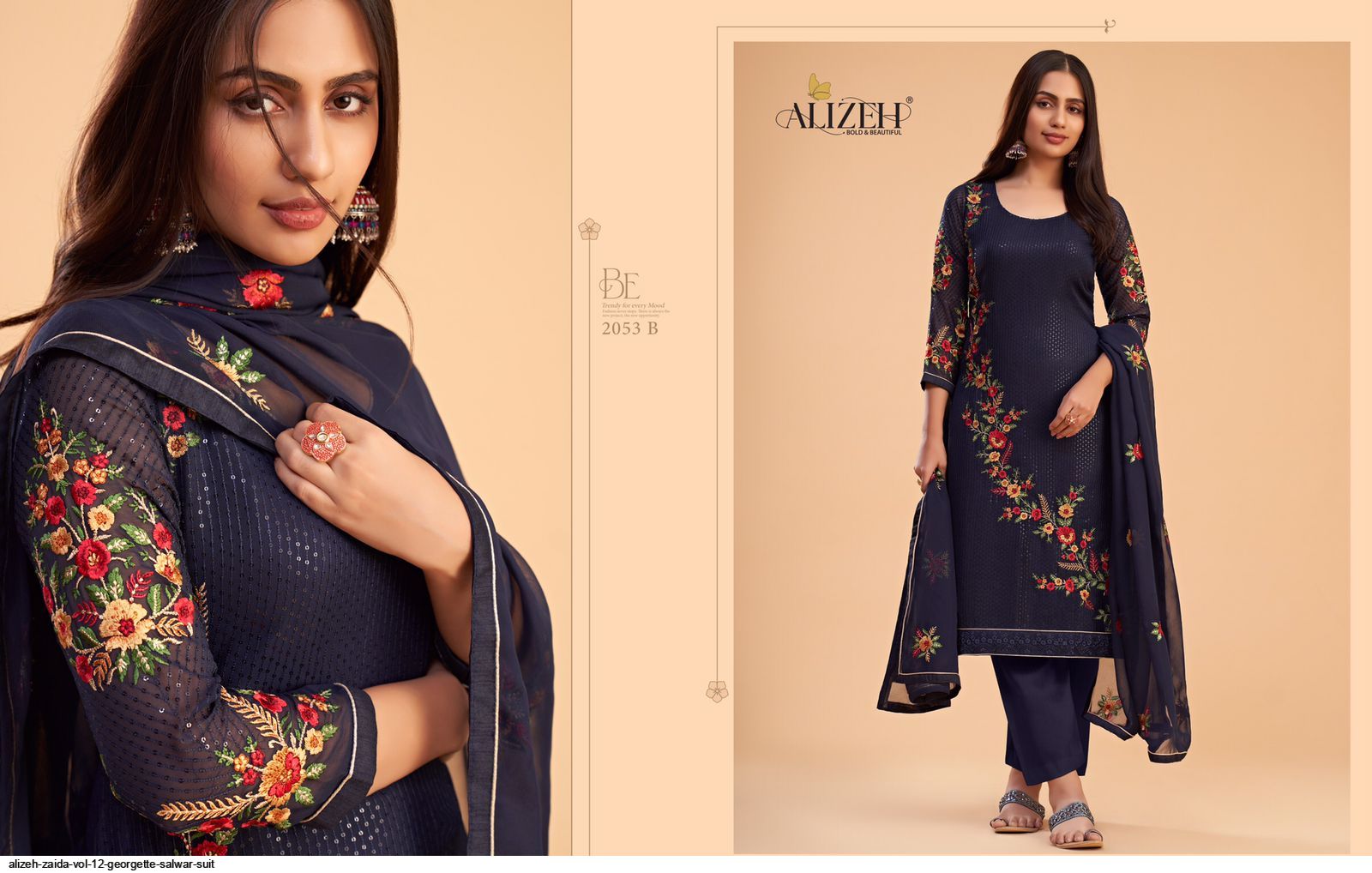 ALIZEH ZAIDA VOL 12 GEORGETTE SALWAR SUIT