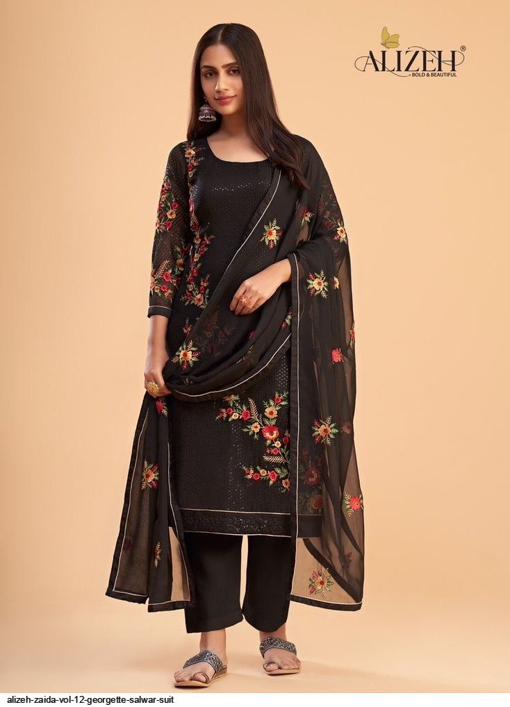 ALIZEH ZAIDA VOL 12 GEORGETTE SALWAR SUIT