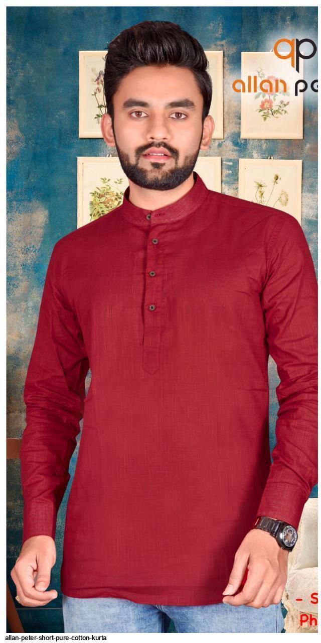 ALLAN PETER SHORT PURE COTTON KURTA