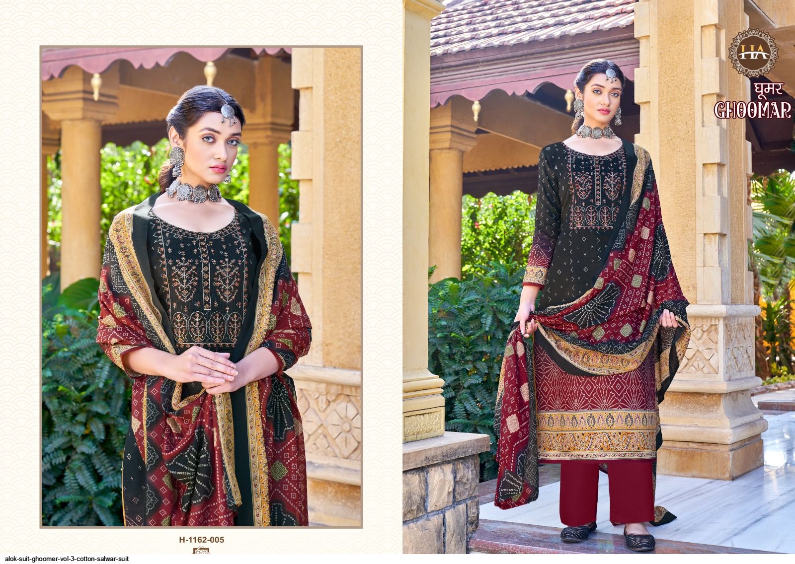 Alok Suit GHOOMER vol 3 Cotton salwar suit