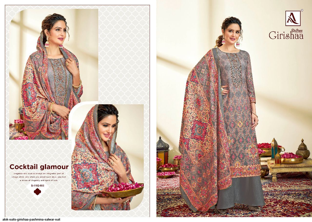 Alok SuitS GIRISHAA Pashmina SALWAR SUIT