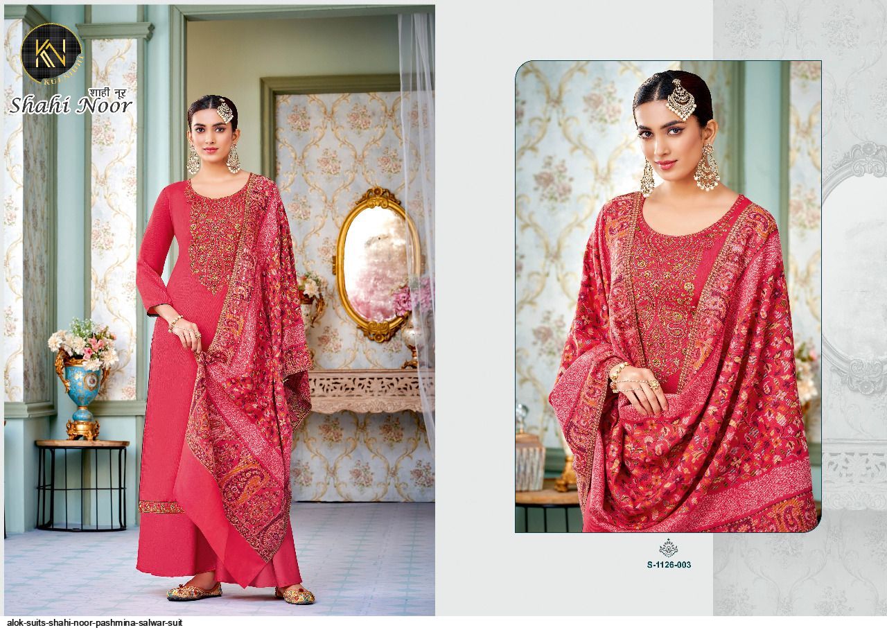 Alok SuitS SHAHI NOOR Pashmina SALWAR SUIT