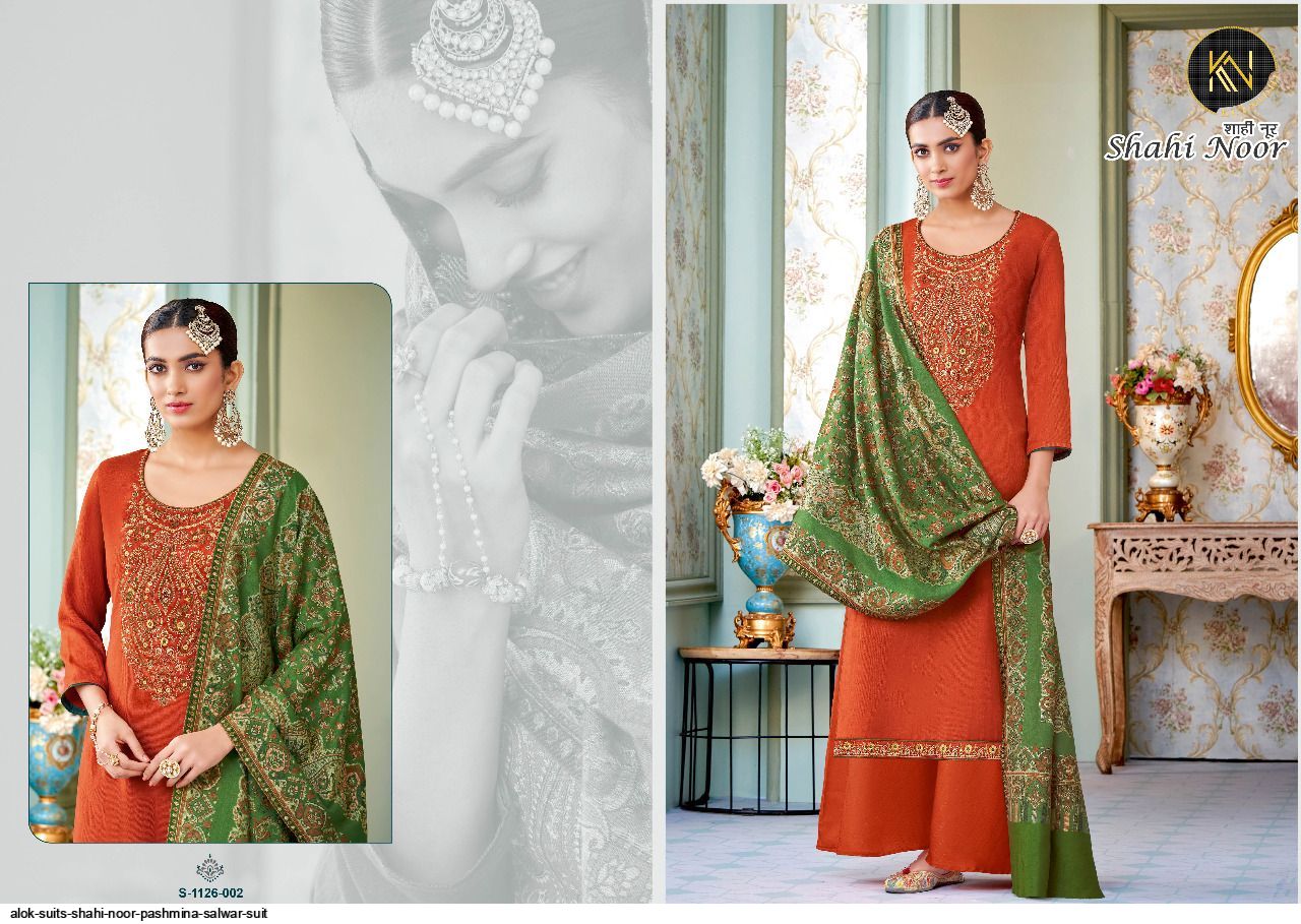 Alok SuitS SHAHI NOOR Pashmina SALWAR SUIT