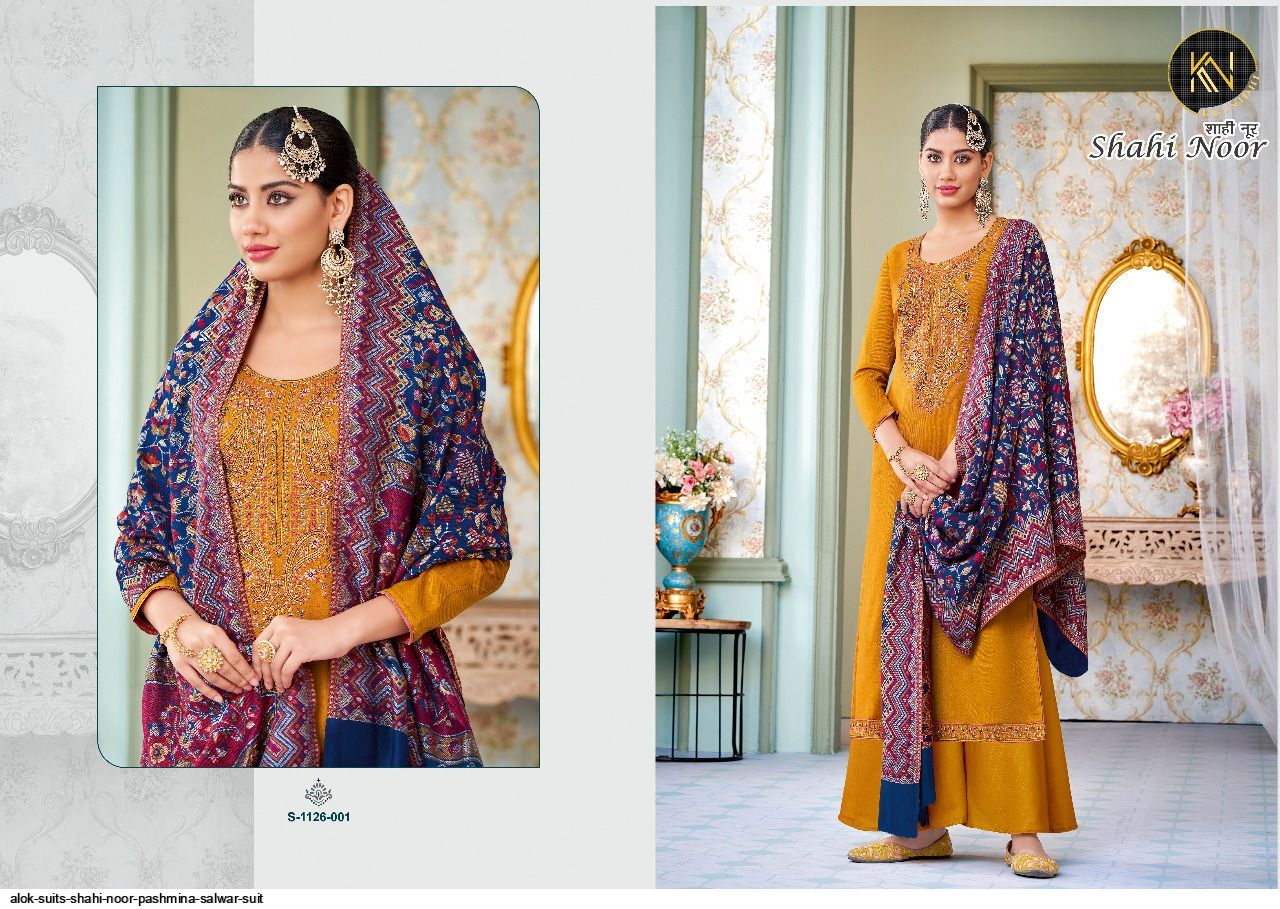 Alok SuitS SHAHI NOOR Pashmina SALWAR SUIT