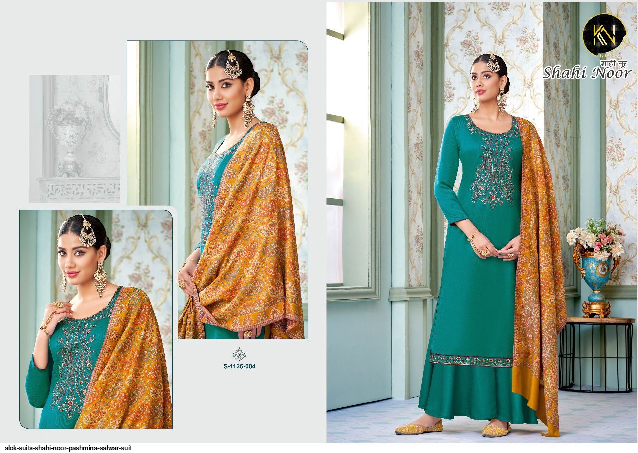 Alok SuitS SHAHI NOOR Pashmina SALWAR SUIT
