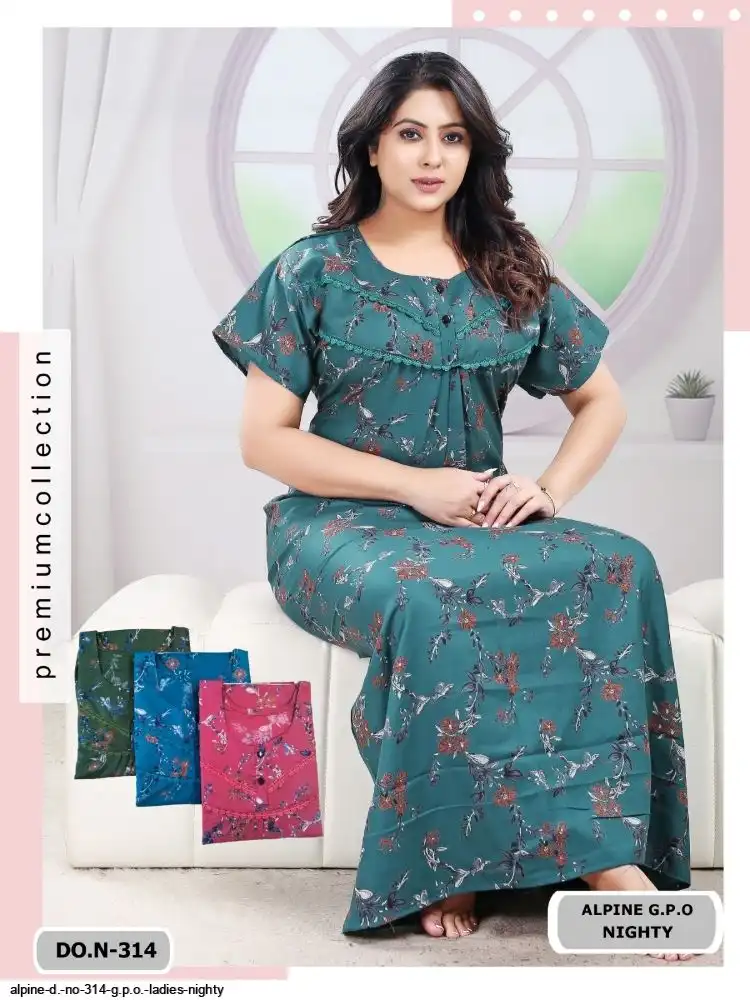 ALPINE G.P.O Nighty Wholesale | D.No 314
