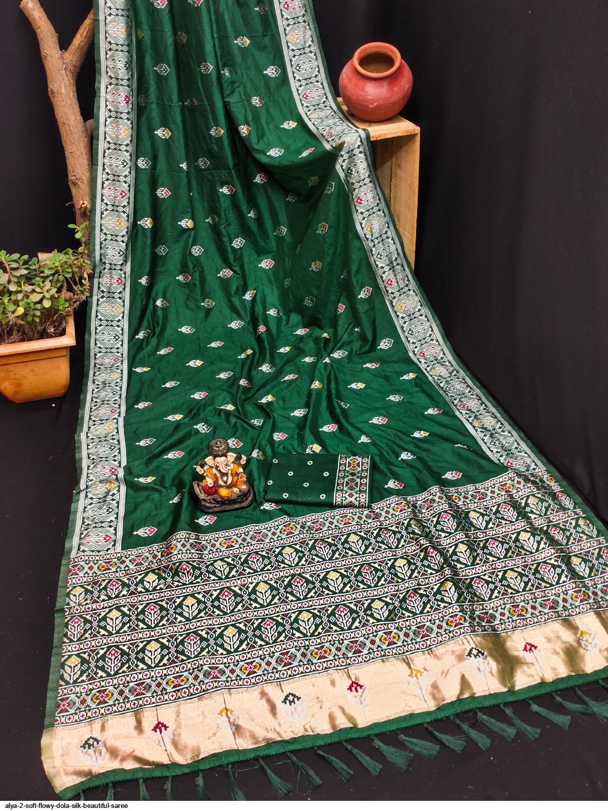 ALYA-2 soft flowy Dola Silk beautiful saree