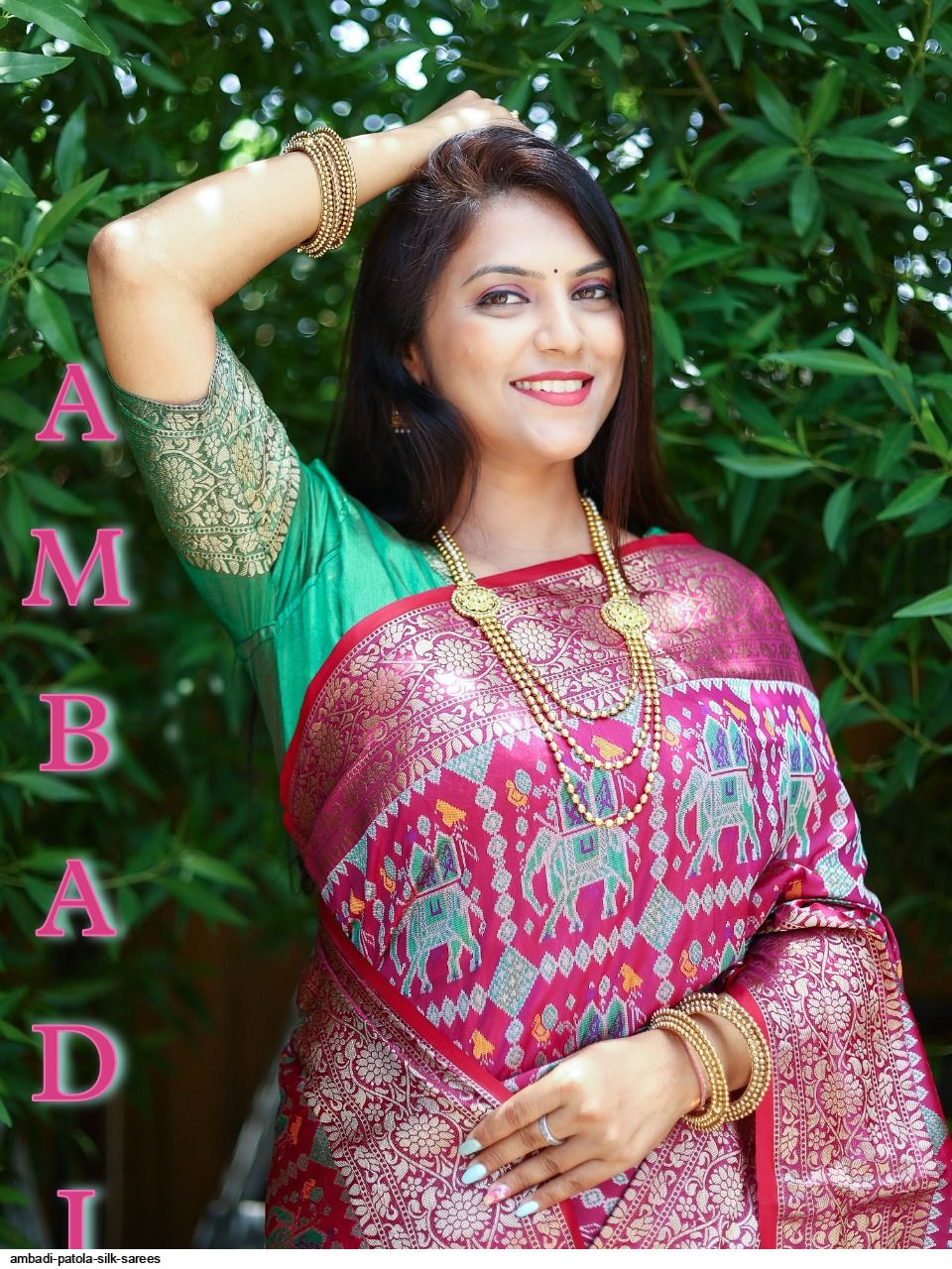 AMBADI Patola Silk Sarees