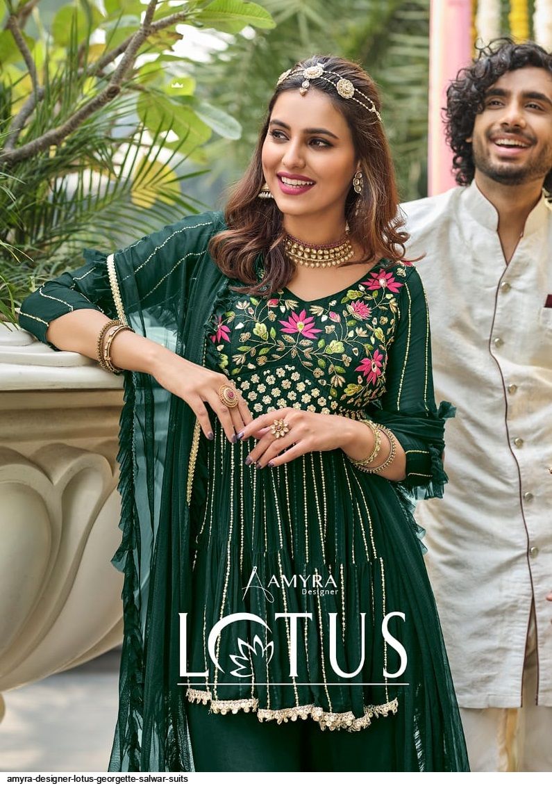 Amyra Designer Lotus Georgette SALWAR SUITS