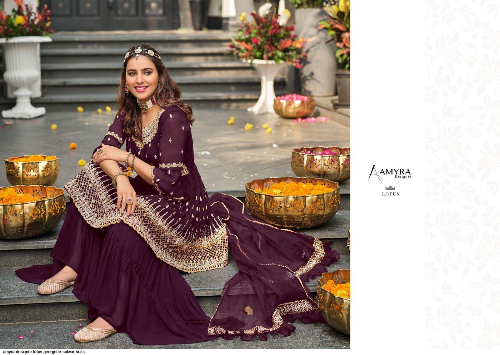 Amyra Designer Lotus Georgette SALWAR SUITS