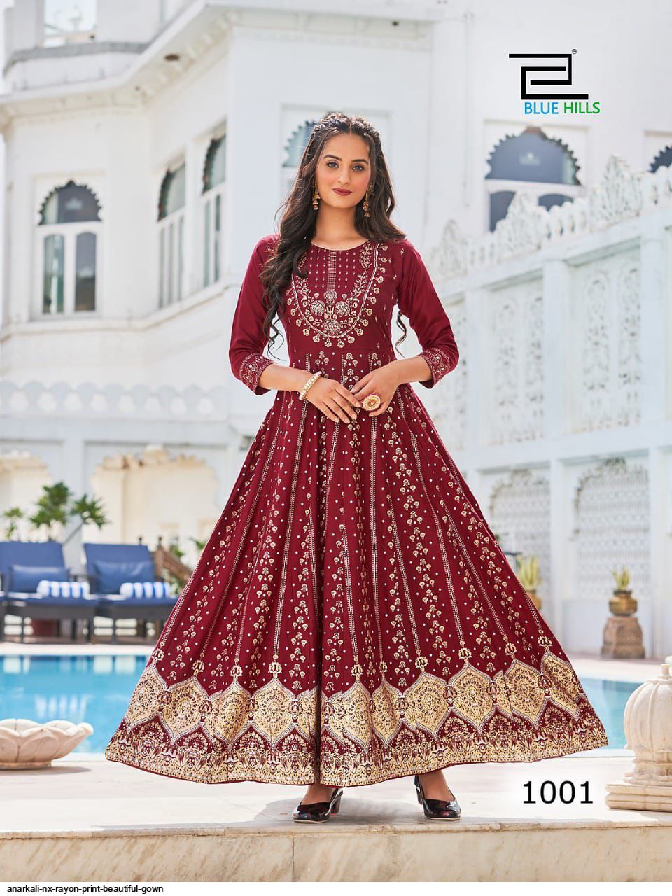 Anarkali NX Rayon Print BEAUTIFUL GOWN