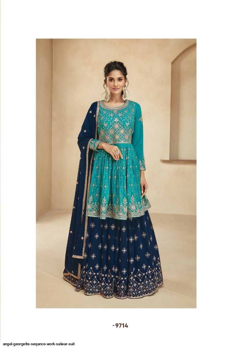 angel-georgette-seqance-work-leheng-WITH KURTI