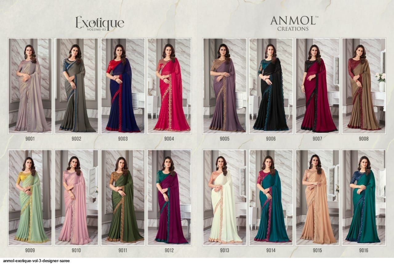 ANMOL exotique vol 3 designer saree