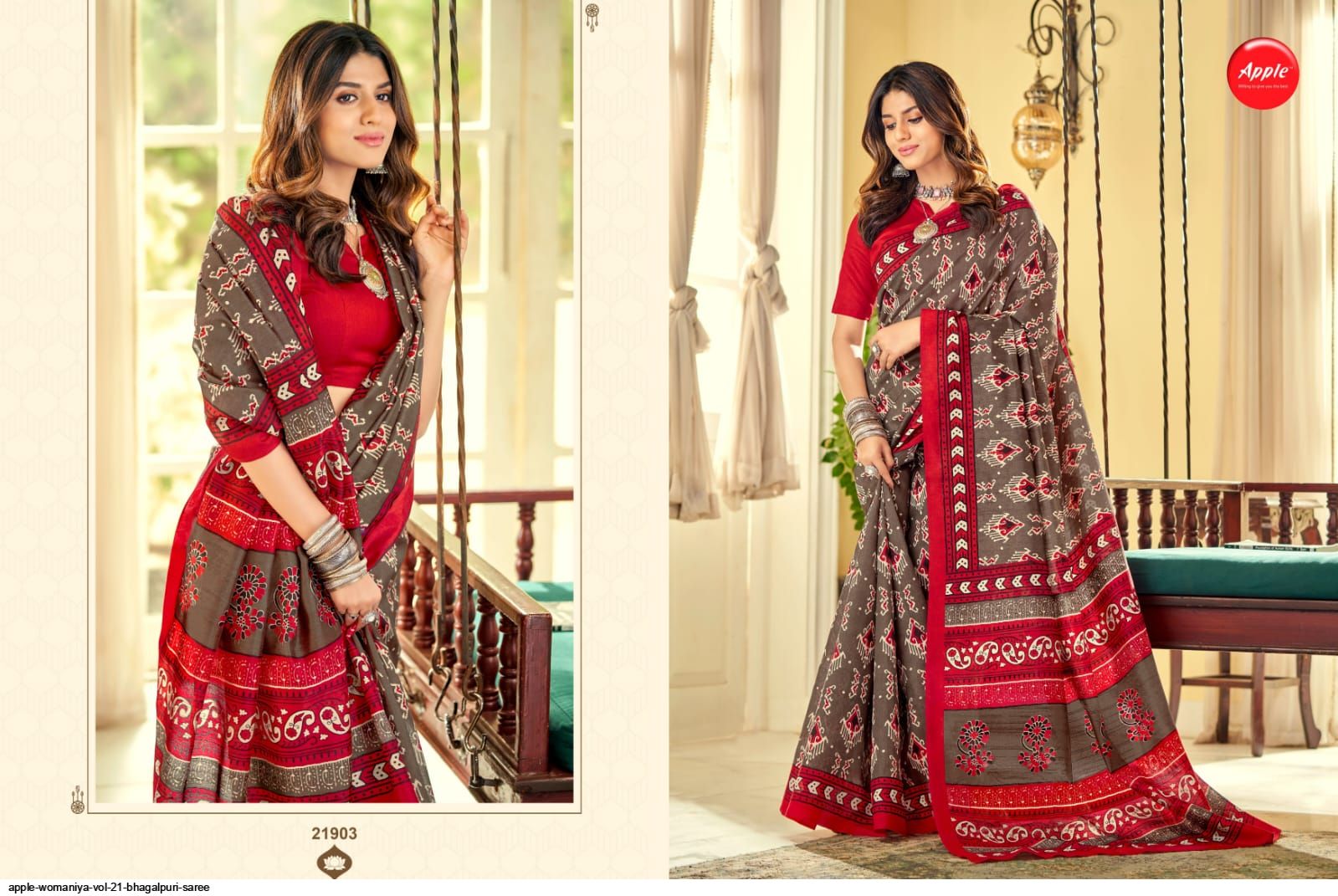 Apple Womaniya vol 21 Bhagalpuri saree