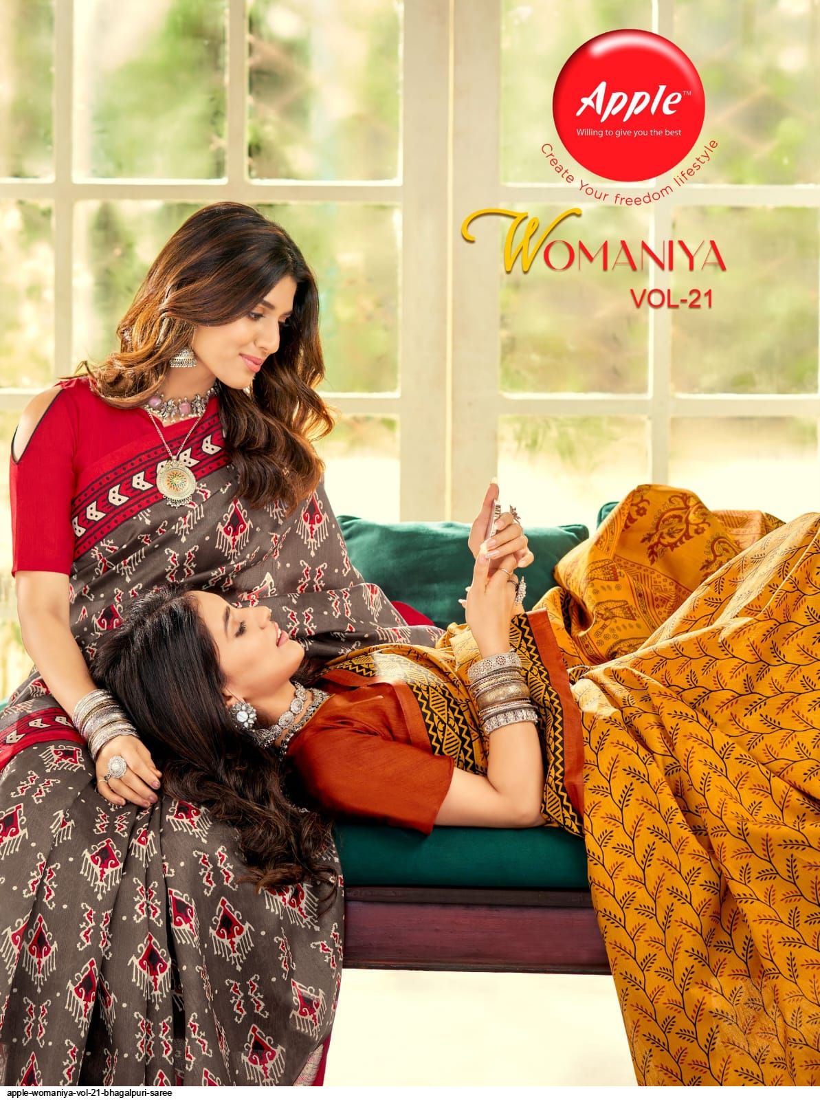 Apple Womaniya vol 21 Bhagalpuri saree