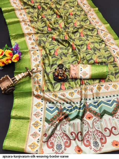 APSARA KANJIVARAM SILK WEAVING BORDER SAREE