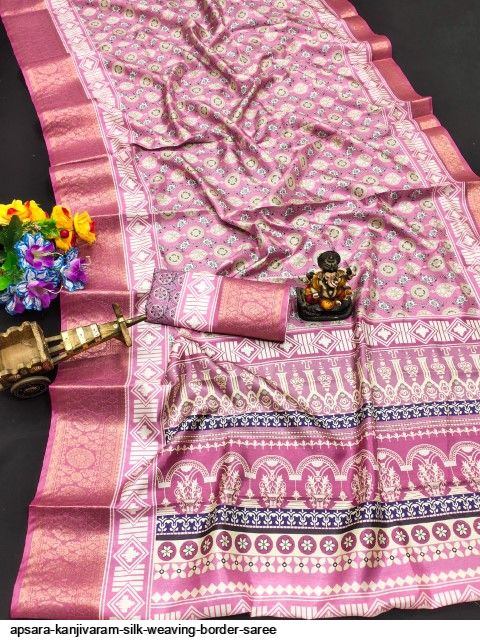 APSARA KANJIVARAM SILK WEAVING BORDER SAREE