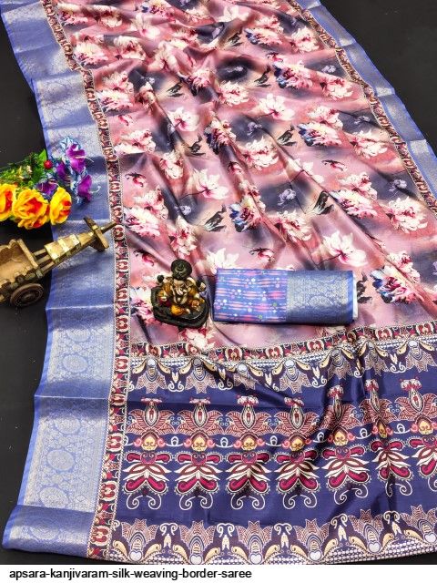 APSARA KANJIVARAM SILK WEAVING BORDER SAREE