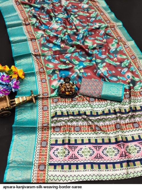 APSARA KANJIVARAM SILK WEAVING BORDER SAREE