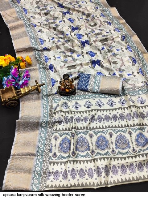 APSARA KANJIVARAM SILK WEAVING BORDER SAREE